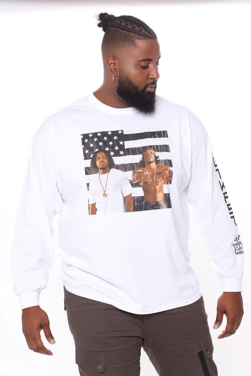 Outkast Stankonia Long Sleeve Tee - White | Fashion Nova, Mens Graphic ...