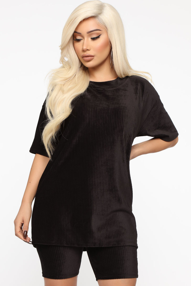 Amara Velour Set - Black | Fashion Nova, Matching Sets | Fashion Nova