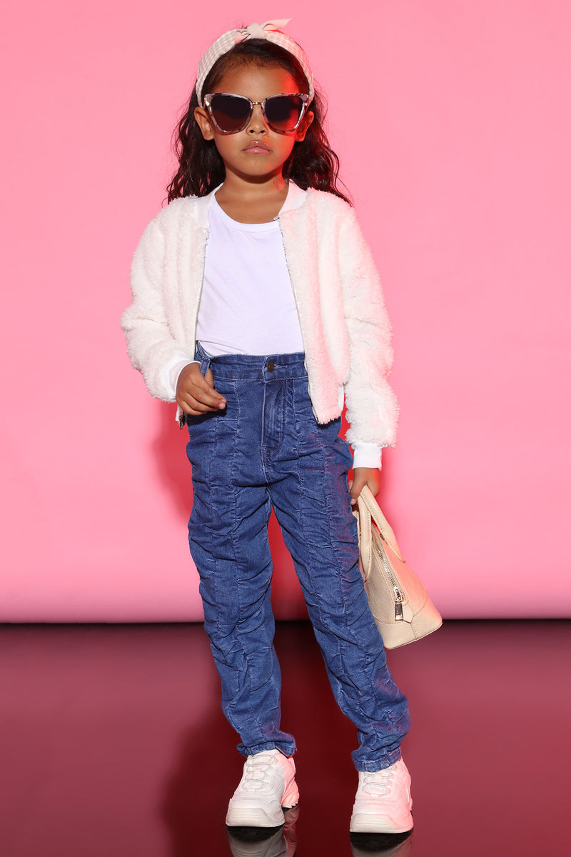 Mini Catch Me In The Cold Fuzzy Jacket - Ivory | Fashion Nova, Kids ...