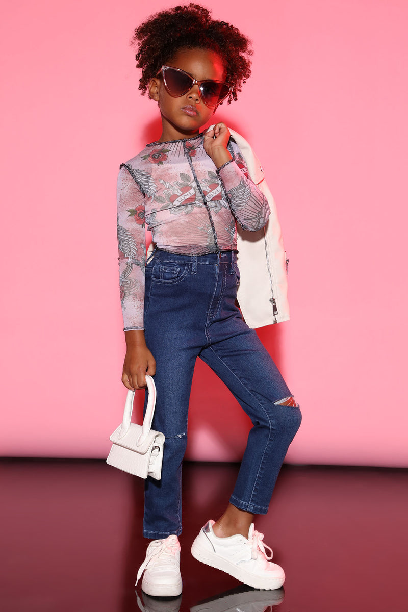 Mini Tough Love Mesh Top - Mauve | Fashion Nova, Kids Tops & T-Shirts ...