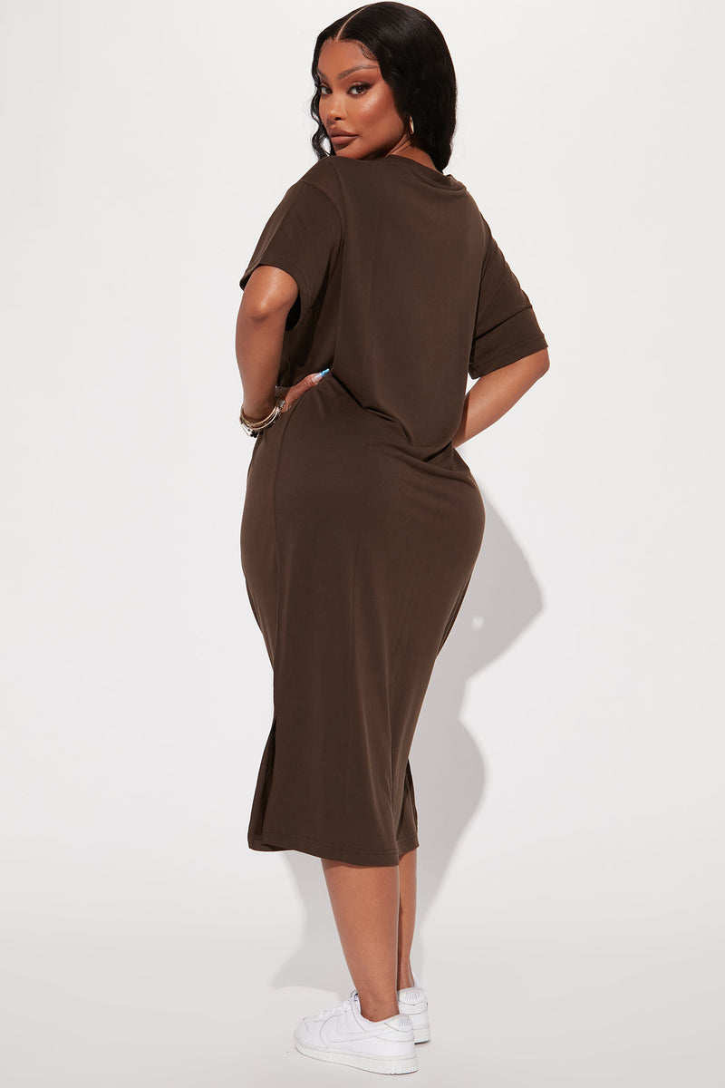 Raina T-Shirt Dress - Chocolate | Fashion Nova, Dresses | Fashion Nova