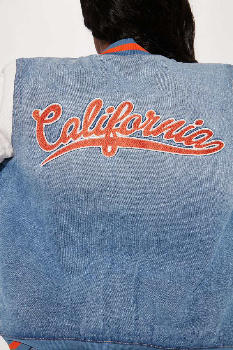California Denim Bomber Jacket - Medium Wash | Fashion Nova, Jackets ...