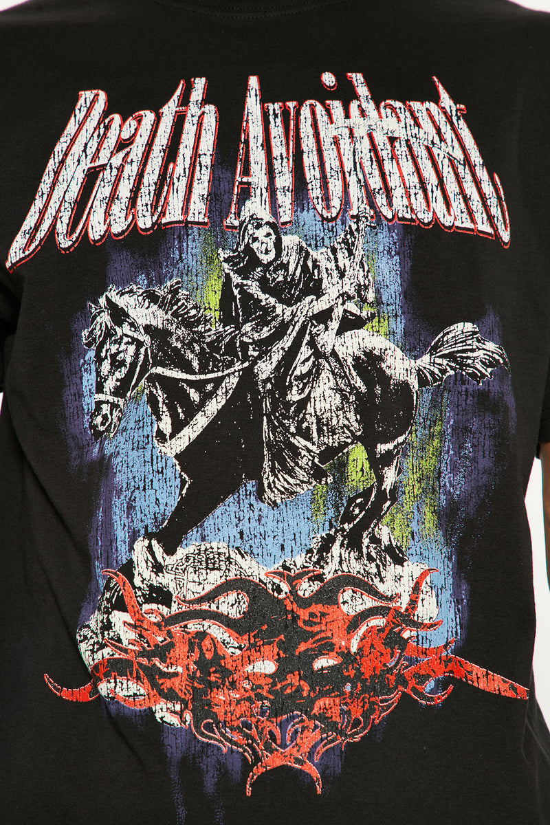 Death Avoidant Short Sleeve Tee - Black | Fashion Nova, Mens Graphic ...