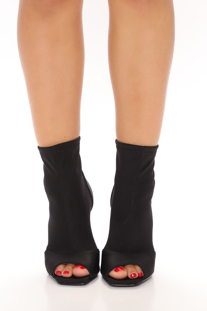 Sitting Pretty Bootie - Black | Fashion Nova, Shoes | Fashion Nova