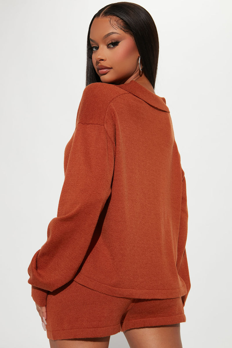 Genesis Sweater Short Set - Rust | Fashion Nova, Matching Sets ...