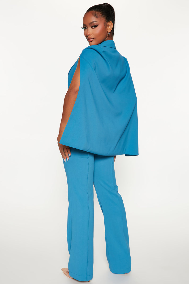 Sleek And Sophisticated Blazer Pant Set - Teal | Fashion Nova, Career ...