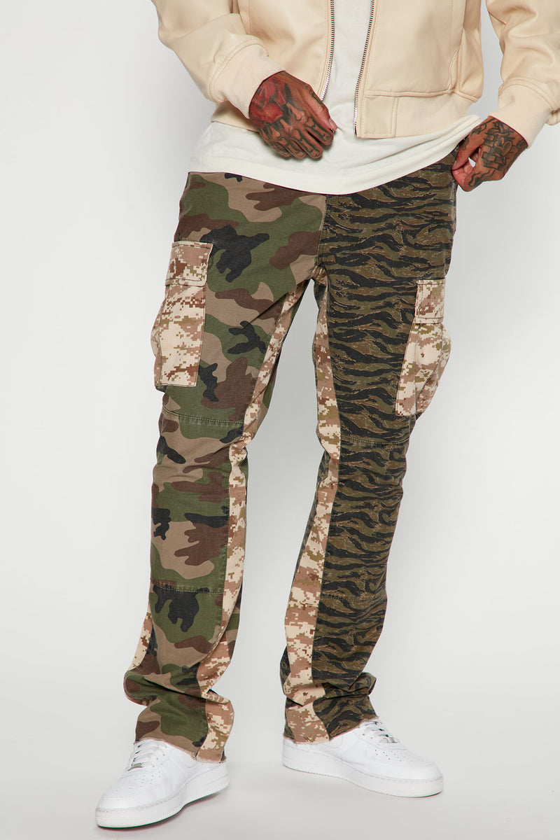 Wild Camo Slim Flare Cargo Pants - Camouflage | Fashion Nova, Mens ...