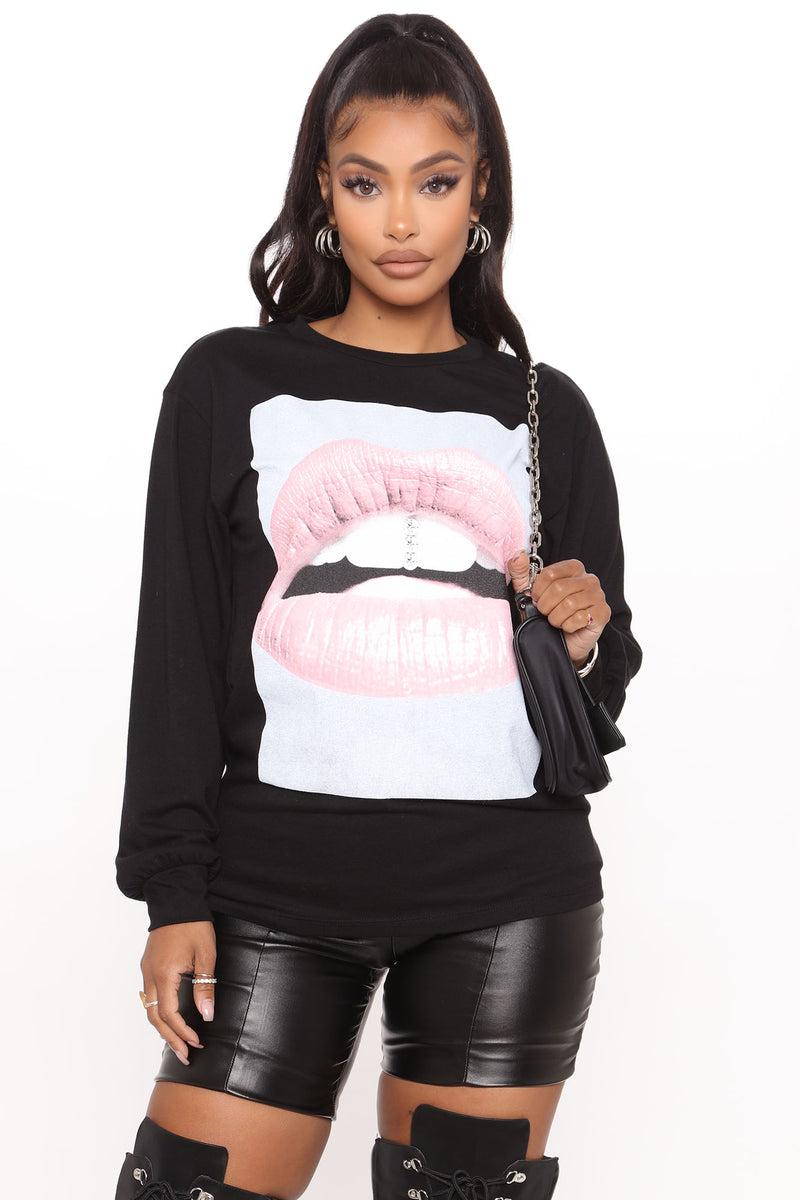 Expensive Taste Long Sleeve Top - Black | Fashion Nova, Screens Tops ...