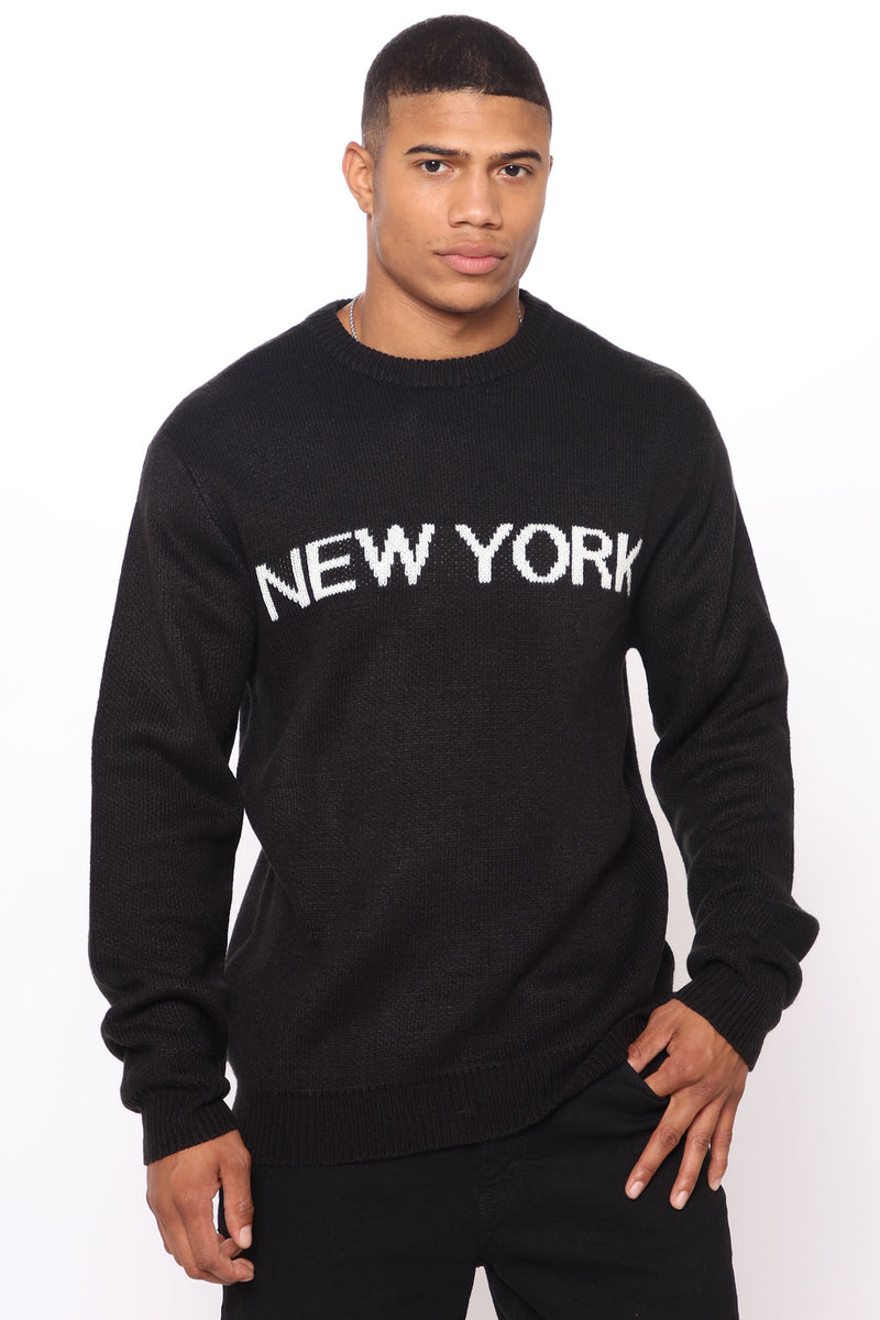 New York City Sweater - Black | Fashion Nova, Mens Sweaters | Fashion Nova