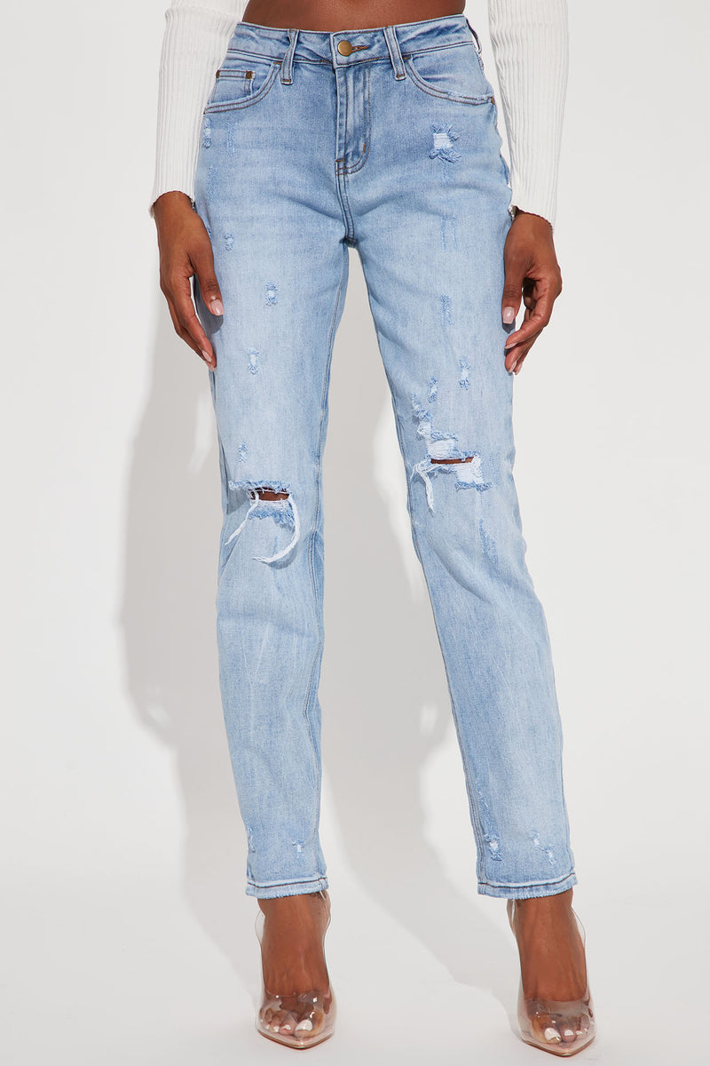 Tall Keepin Me Stressed Boyfriend Jeans - Medium Blue Wash | Fashion ...