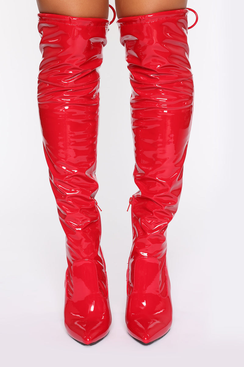 Bombalicious Heeled Boots - Red | Fashion Nova, Shoes | Fashion Nova