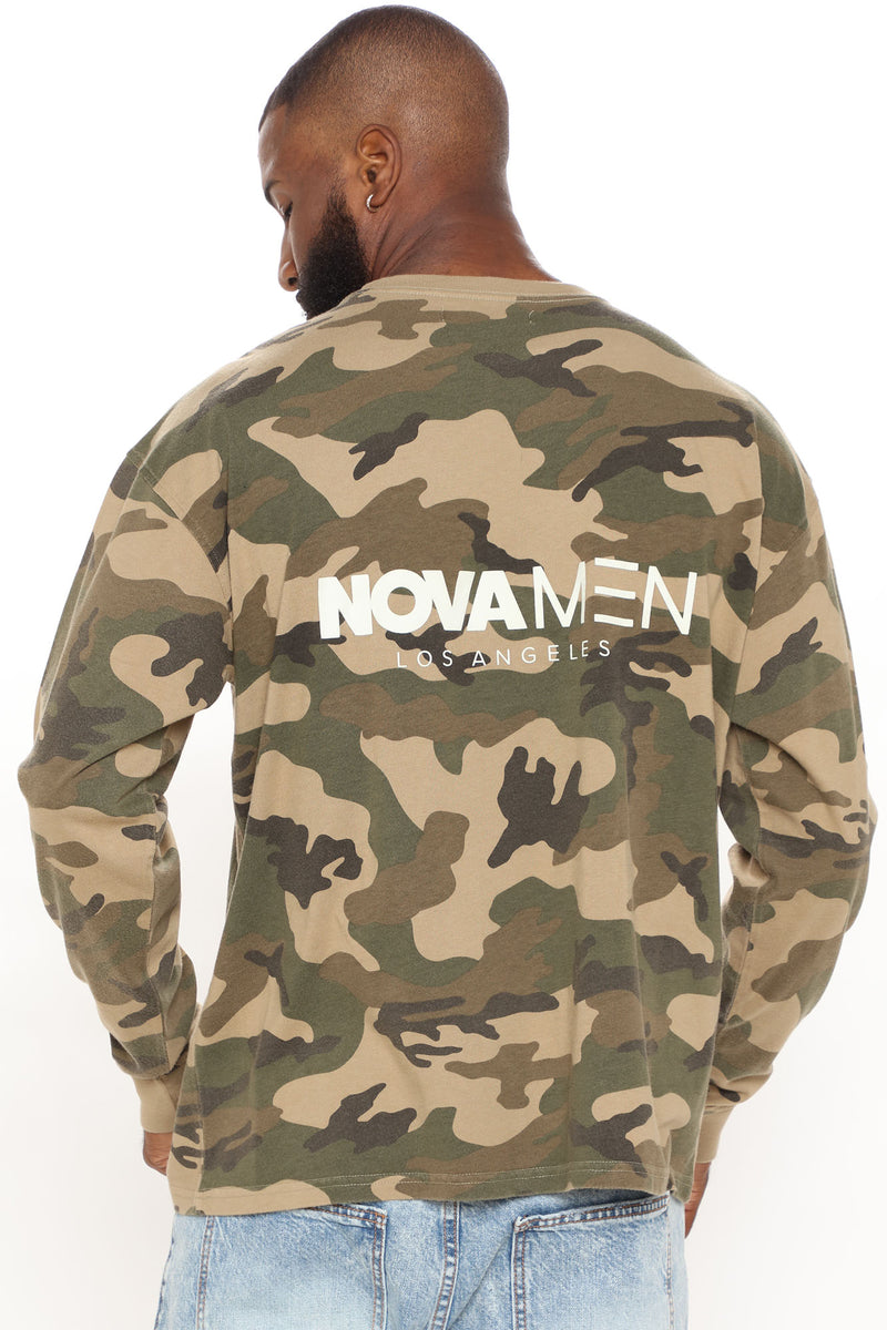 Novamen Long Sleeve Tee - Camouflage | Fashion Nova, Mens Tees & Tanks ...