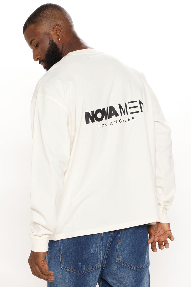 Novamen Long Sleeve Tee - White | Fashion Nova, Mens Tees & Tanks ...