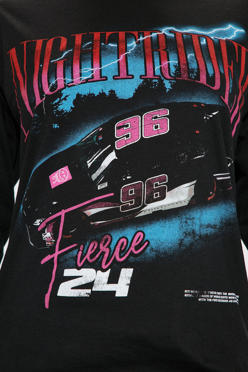 Night Rider Long Sleeve Tee - Black | Fashion Nova, Screens Tops and ...