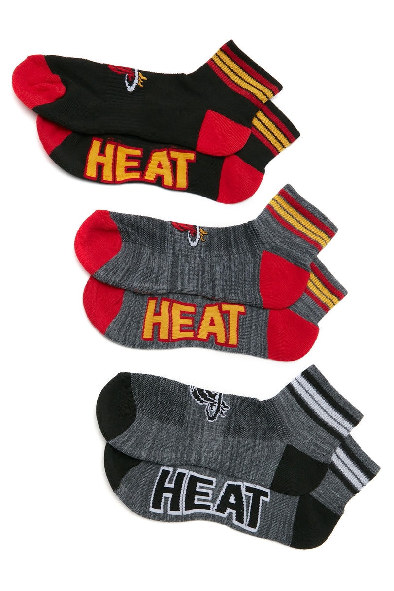 Heat Walk This Way Quarter Socks 3 Pack - Grey/combo | Fashion Nova ...