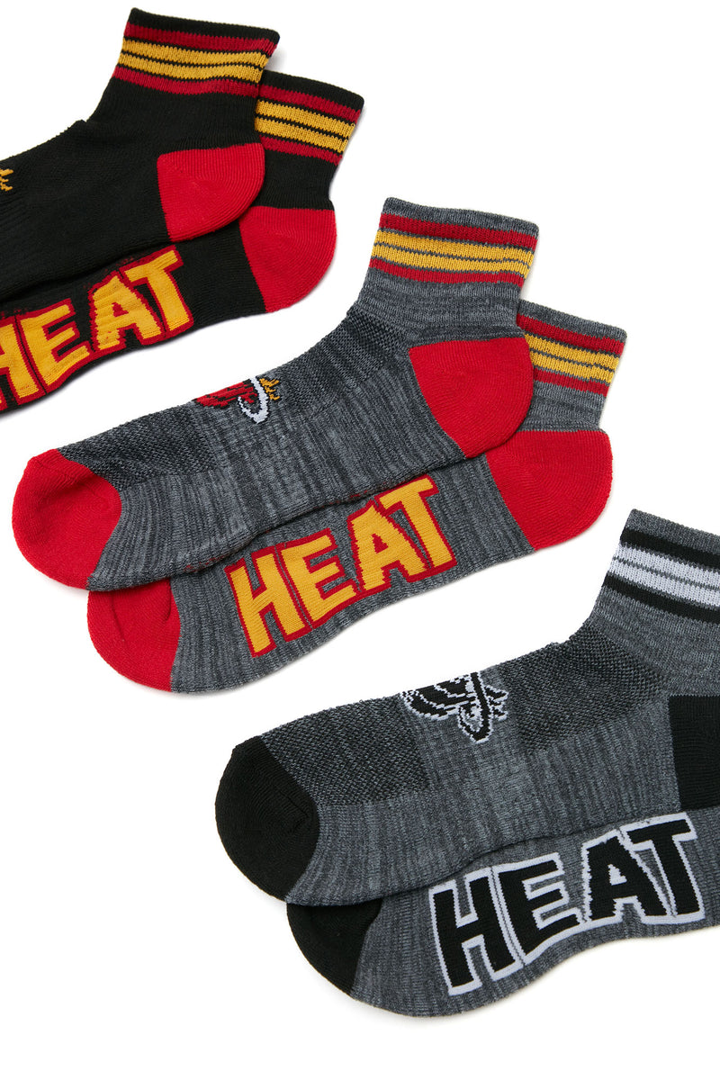 Heat Walk This Way Quarter Socks 3 Pack - Grey/combo | Fashion Nova ...