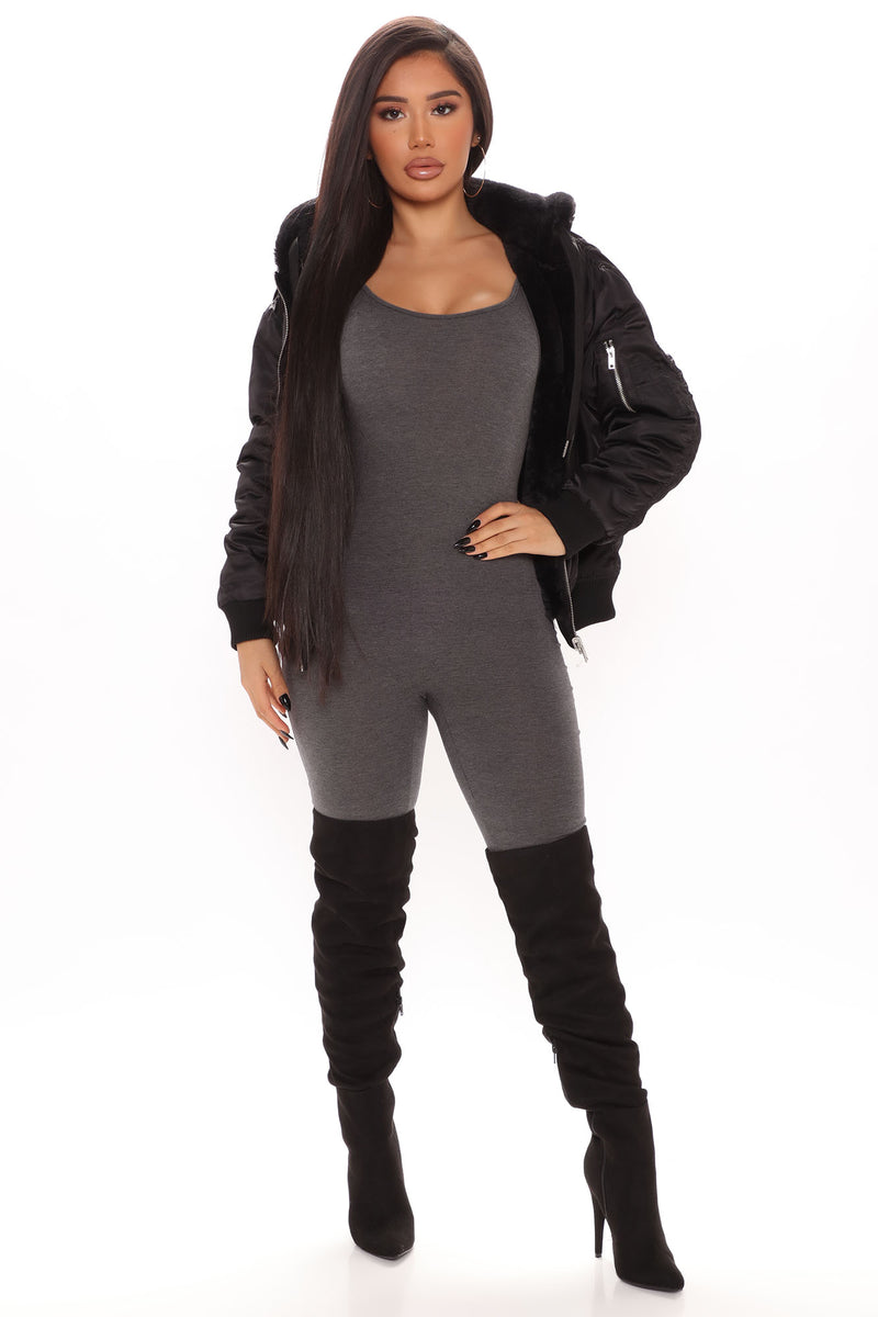 Bombshell Babe Reversible Bomber Jacket - Black | Fashion Nova, Jackets ...