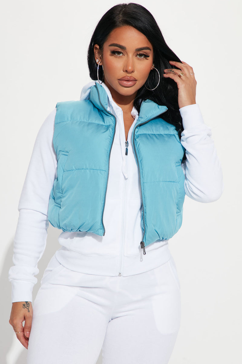 Live More Puffer Vest - Blue | Fashion Nova, Jackets & Coats | Fashion Nova