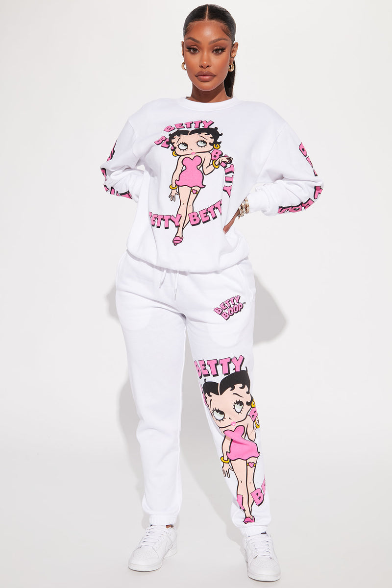 Bombshell Betty Crew Neck Sweatshirt - Off White | Fashion Nova ...