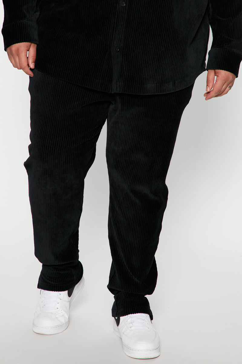 Luxury Knit Ribbed Pants - Black | Fashion Nova, Mens Pants | Fashion Nova