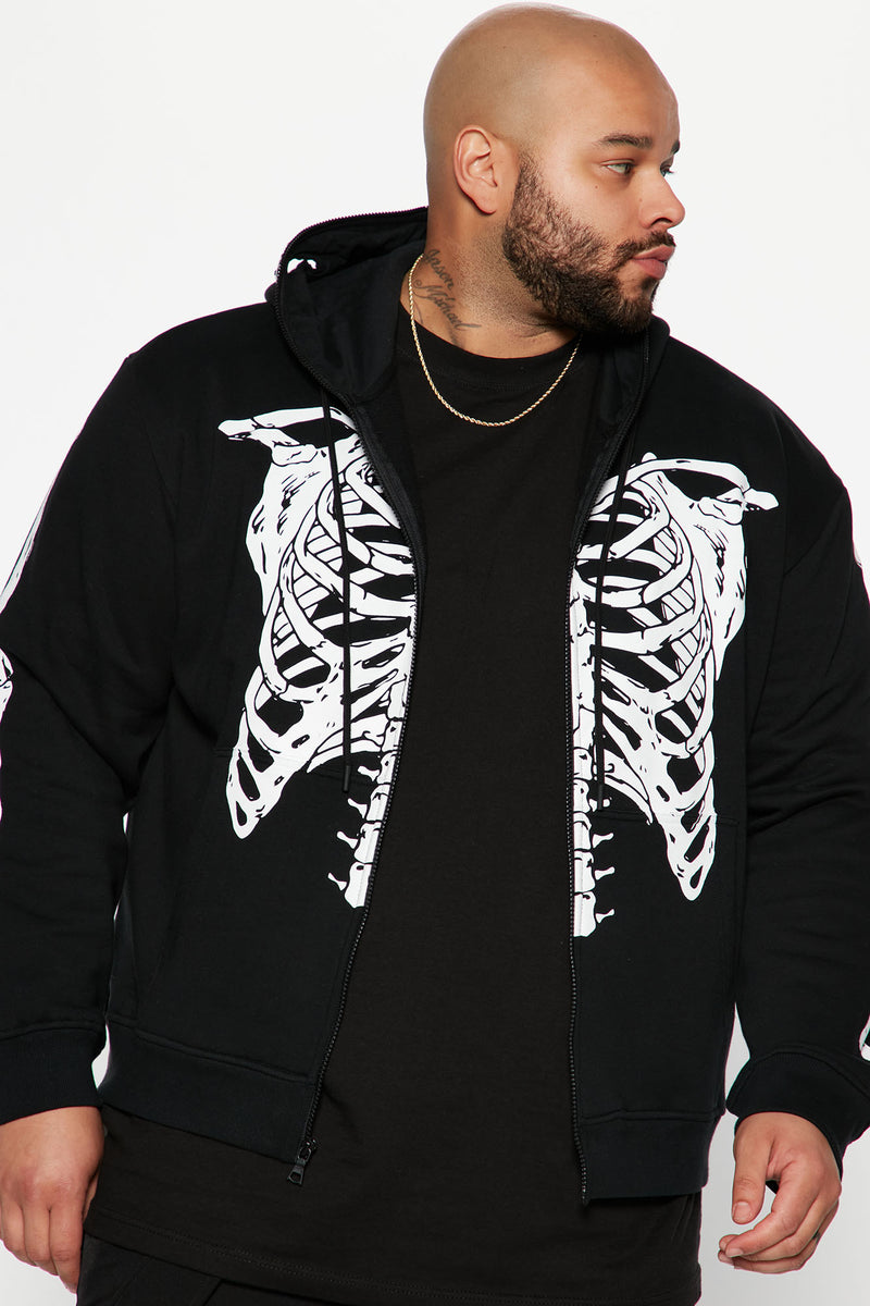 Skeleton Tyson Hoodie - Black | Fashion Nova, Mens Fleece Tops ...