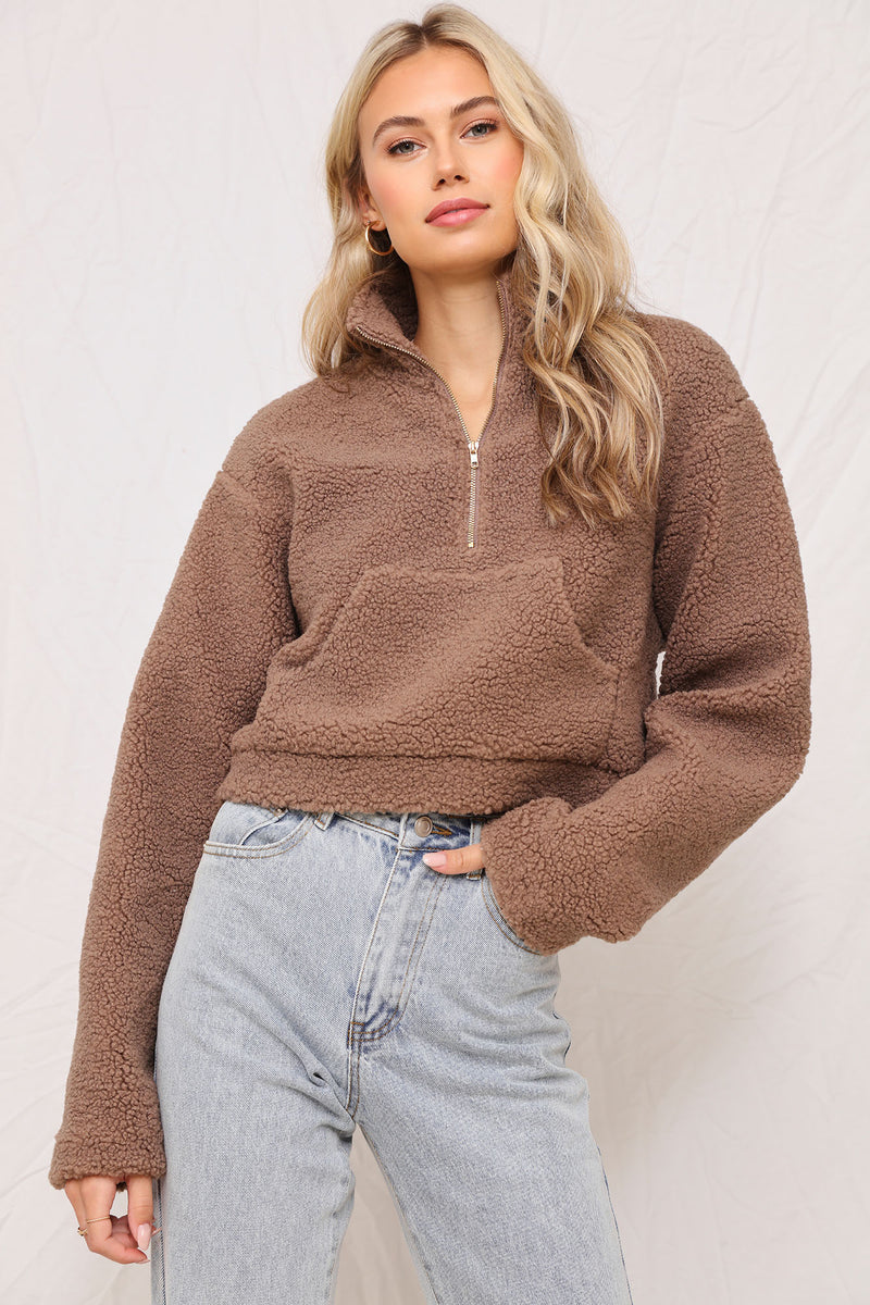 Teddy Fuzzy Jacket - Brown | Fashion Nova, Nova Vintage | Fashion Nova