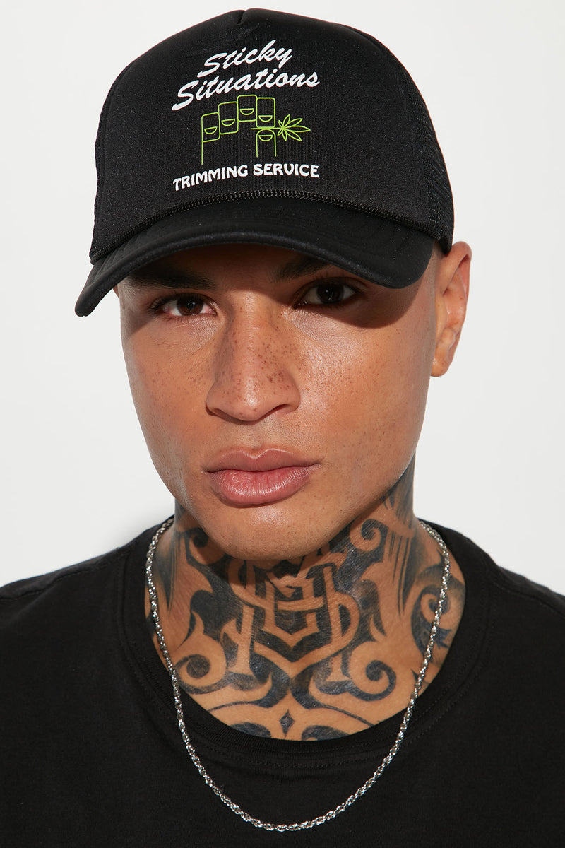 Sticky Situations Trucker Hat - Black | Fashion Nova, Mens Accessories ...