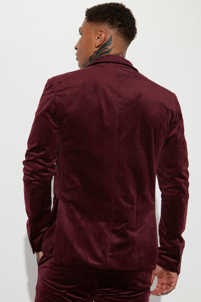 The Modern Velvet Suit Jacket - Burgundy | Fashion Nova, Mens Jackets ...