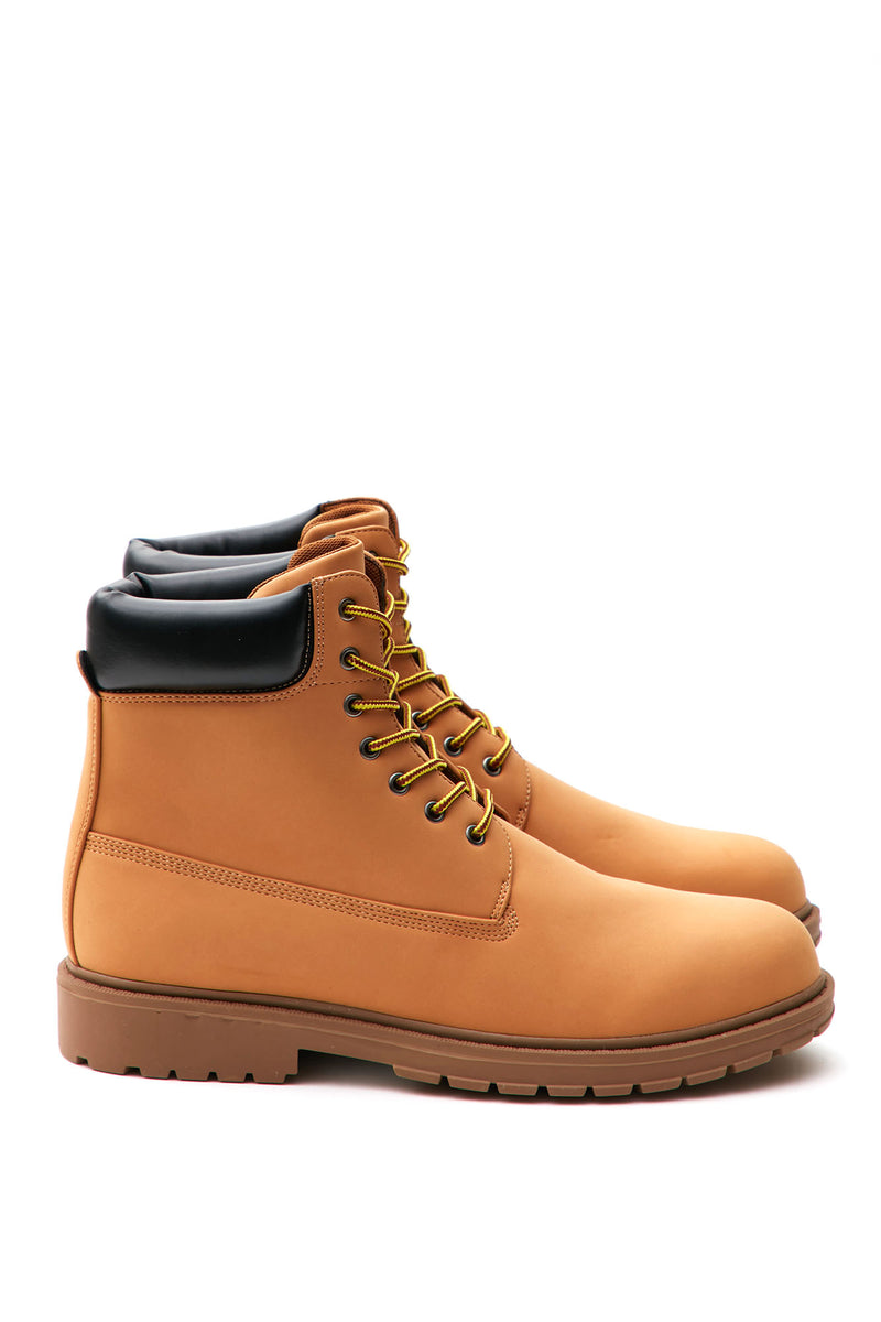Classic Work Boots - Tan | Fashion Nova, Mens Shoes | Fashion Nova