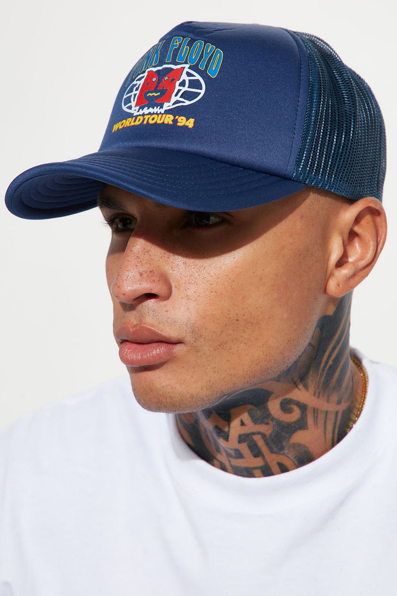 Pink Floyd World Tour '94 Trucker Hat - Blue | Fashion Nova, Mens ...
