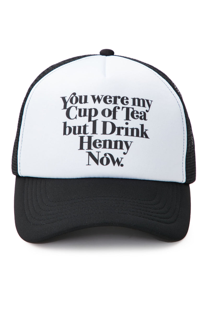 Henny Now Trucker Hat - White/Black | Fashion Nova, Mens Accessories ...