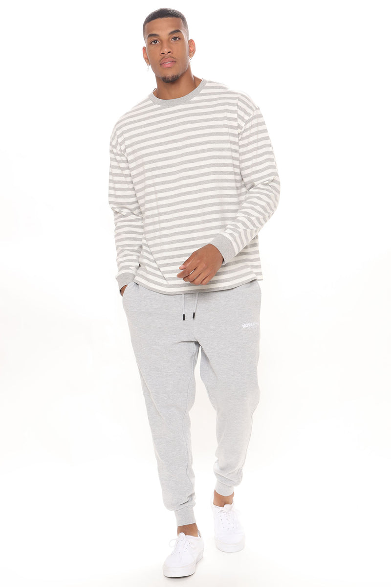 Tyson Logo Jogger - Heather Grey | Fashion Nova, Mens Pants | Fashion Nova