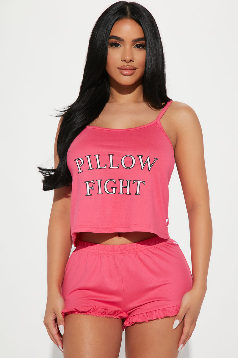 Pillow Fight PJ Short Set - Pink | Fashion Nova, Lingerie & Sleepwear ...