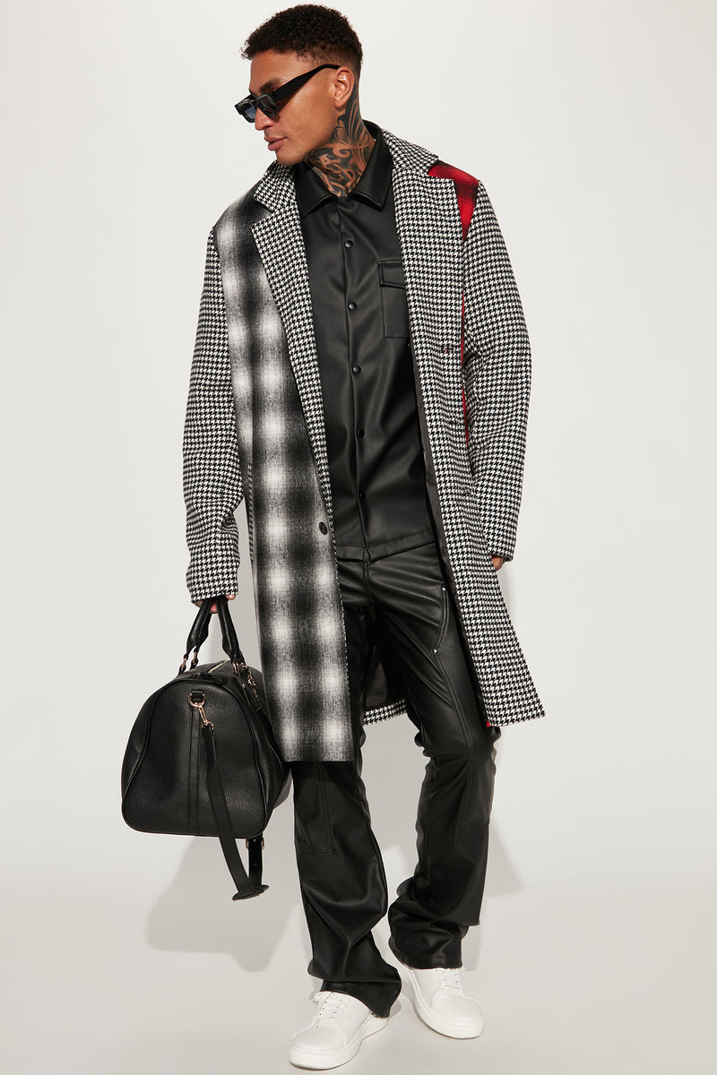 Multi Plaid Structured Long Coat - Multi Color | Fashion Nova, Mens ...