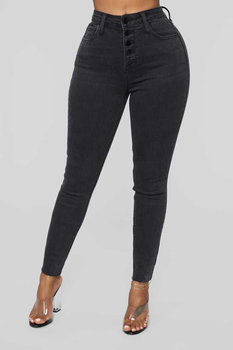 Slow And Steady High Rise Jeans - Washed Black | Fashion Nova, Jeans ...