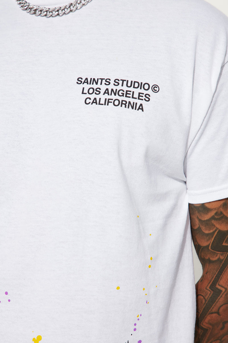 Saints Studio Short Sleeve Tee - White | Fashion Nova, Mens Graphic ...