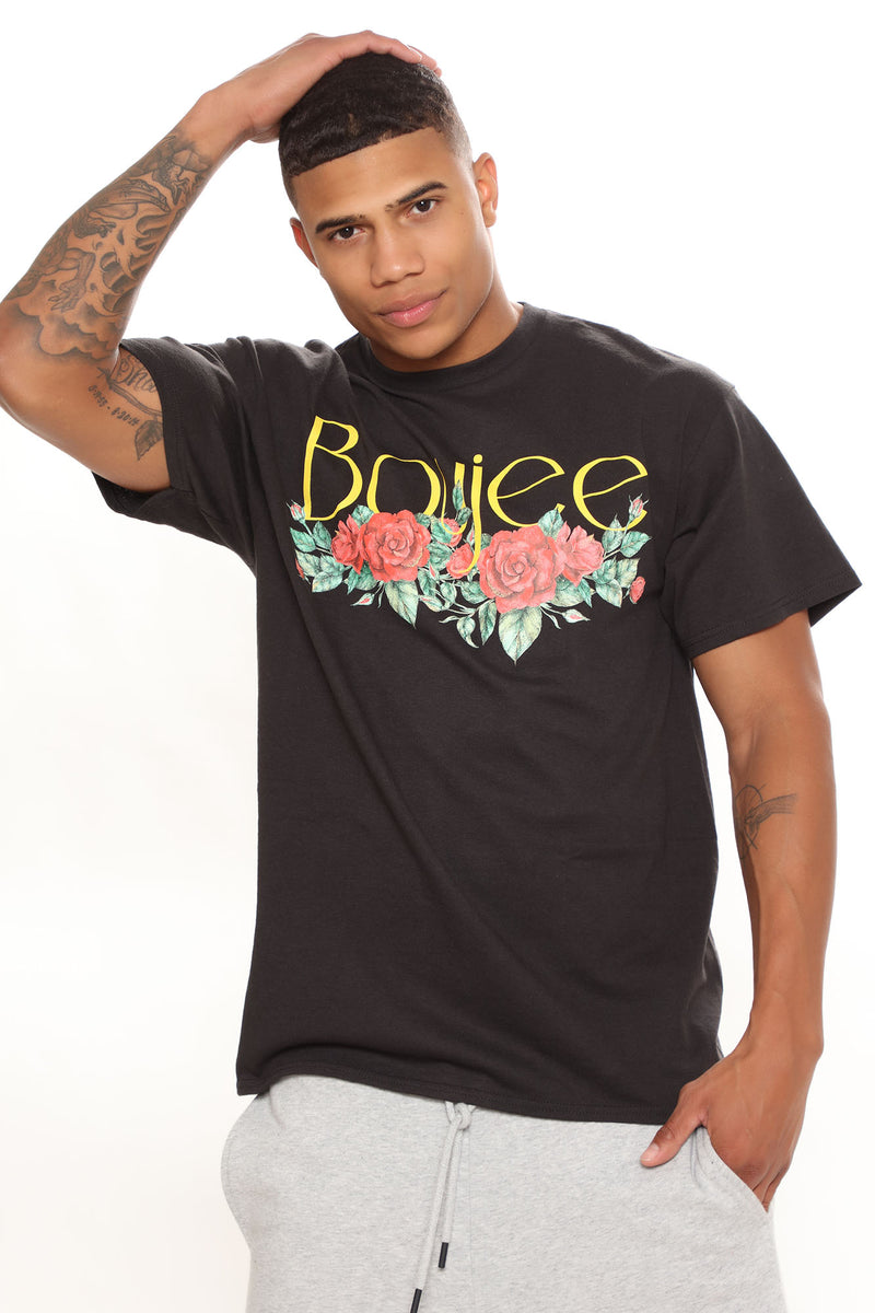 Boujee Flower Short Sleeve Tee - Black | Fashion Nova, Mens Graphic ...