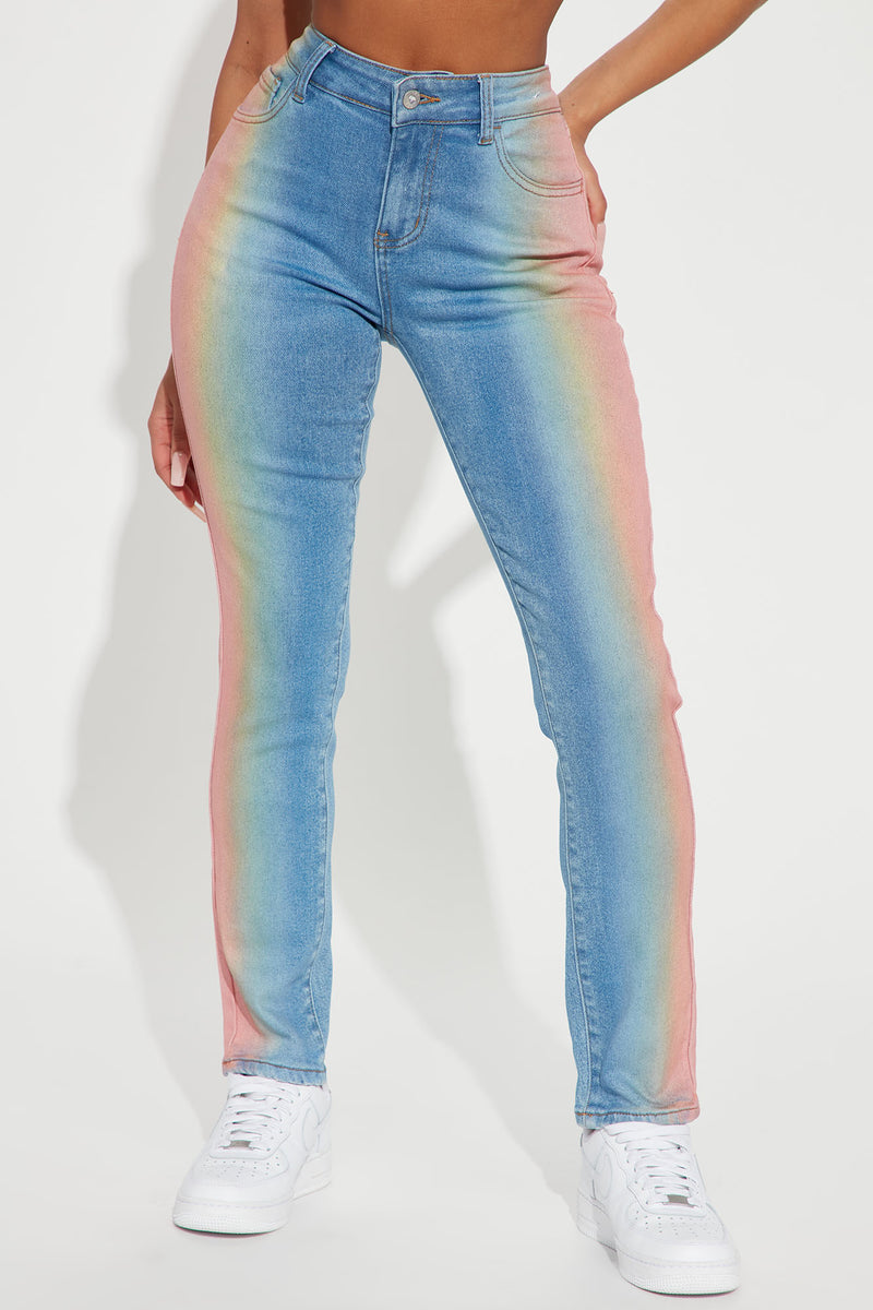 In Motion Gradient Skinny Jean - Medium Wash | Fashion Nova, Jeans ...