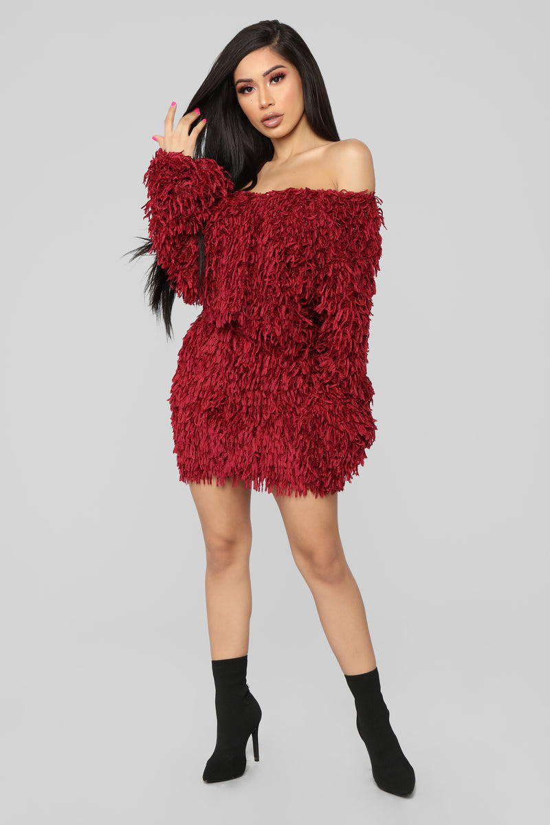 Shagadelic Fringe Set - Burgundy | Fashion Nova, Matching Sets ...