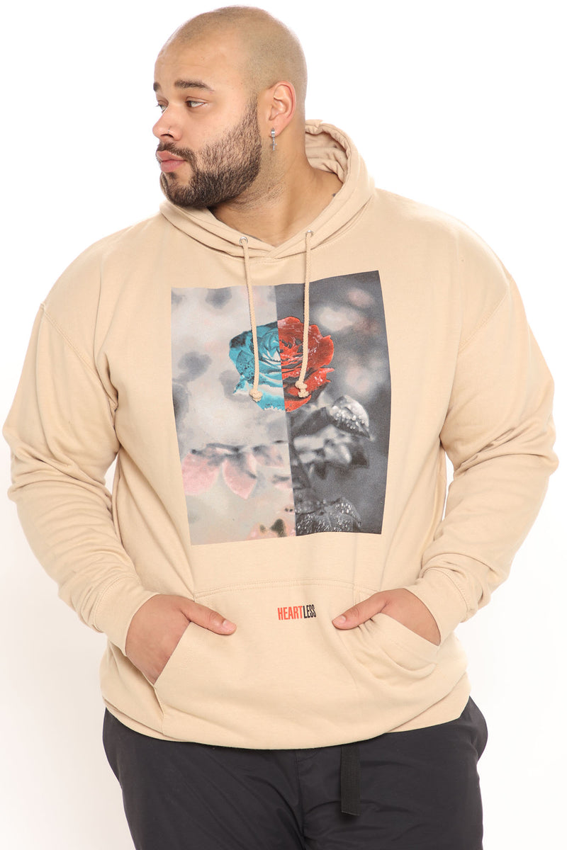 Heartless Hoodie - Sand | Fashion Nova, Mens Graphic Tees | Fashion Nova