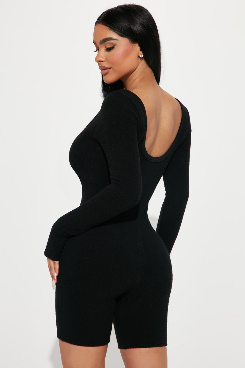 Kenna Baby Snatched Romper - Black | Fashion Nova, Rompers | Fashion Nova