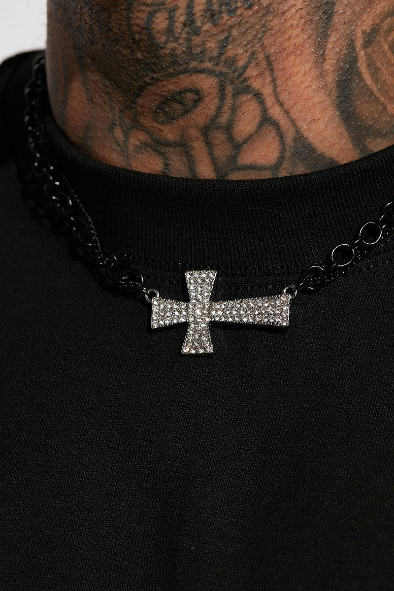 Don't Cross Me Chain Necklace - Black | Fashion Nova, Mens Jewelry ...