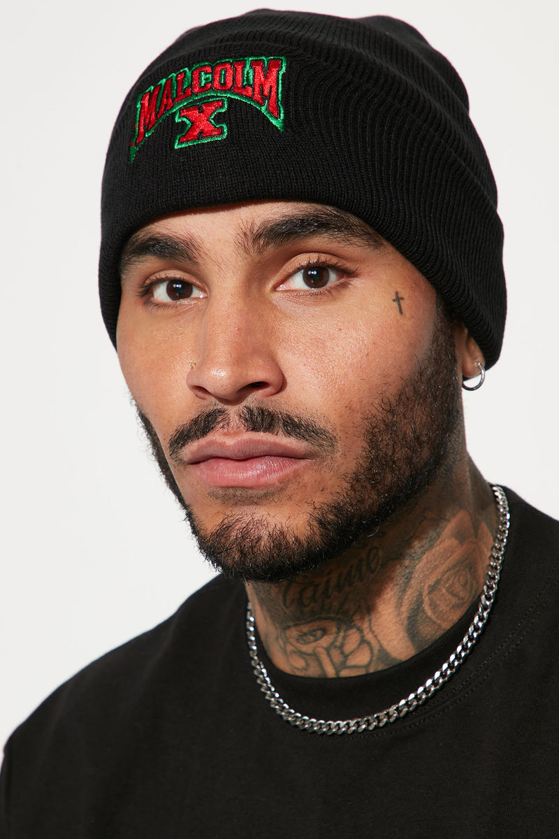 Malcom X Beanie - Black | Fashion Nova, Mens Accessories | Fashion Nova