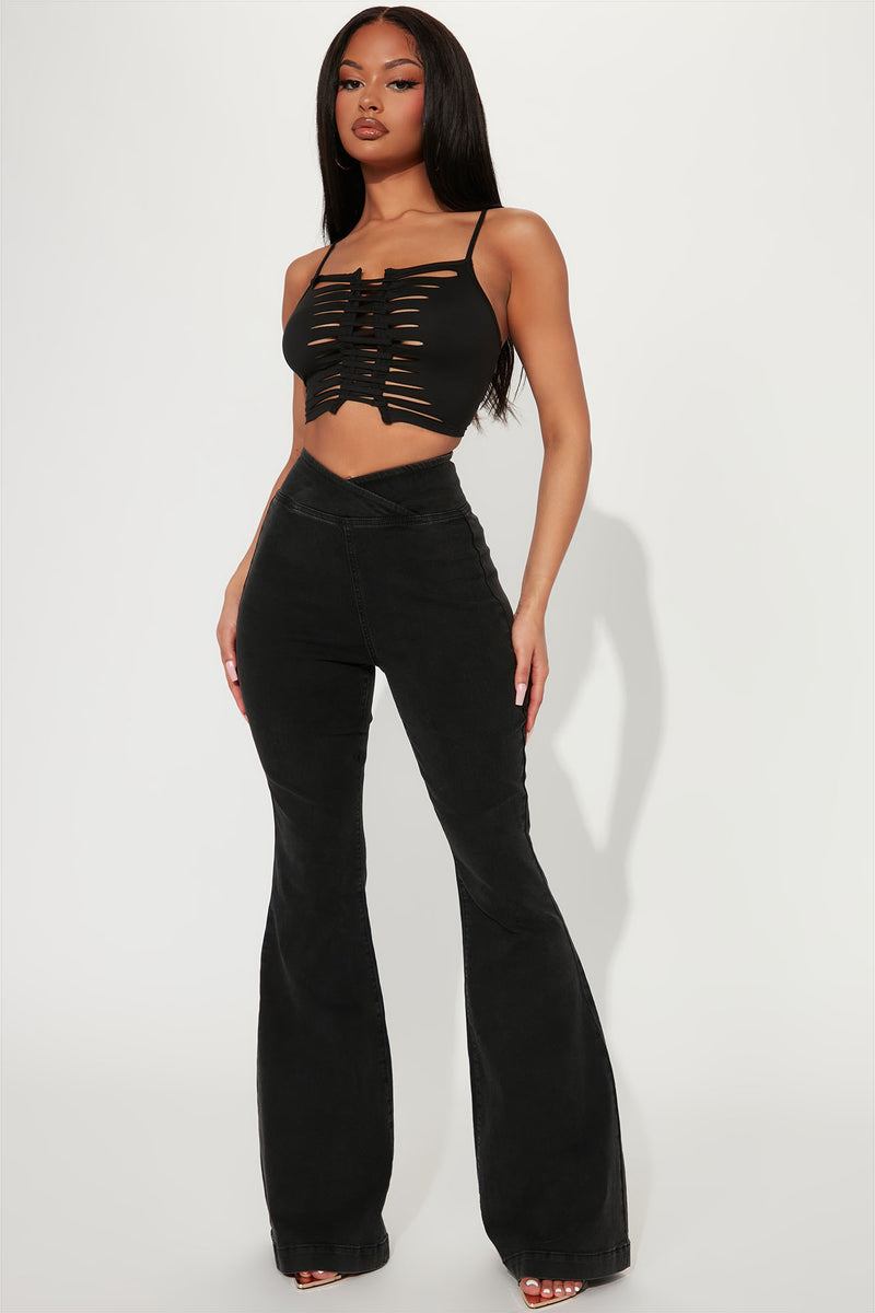 Caitlin Cut Out Top - Black | Fashion Nova, Knit Tops | Fashion Nova