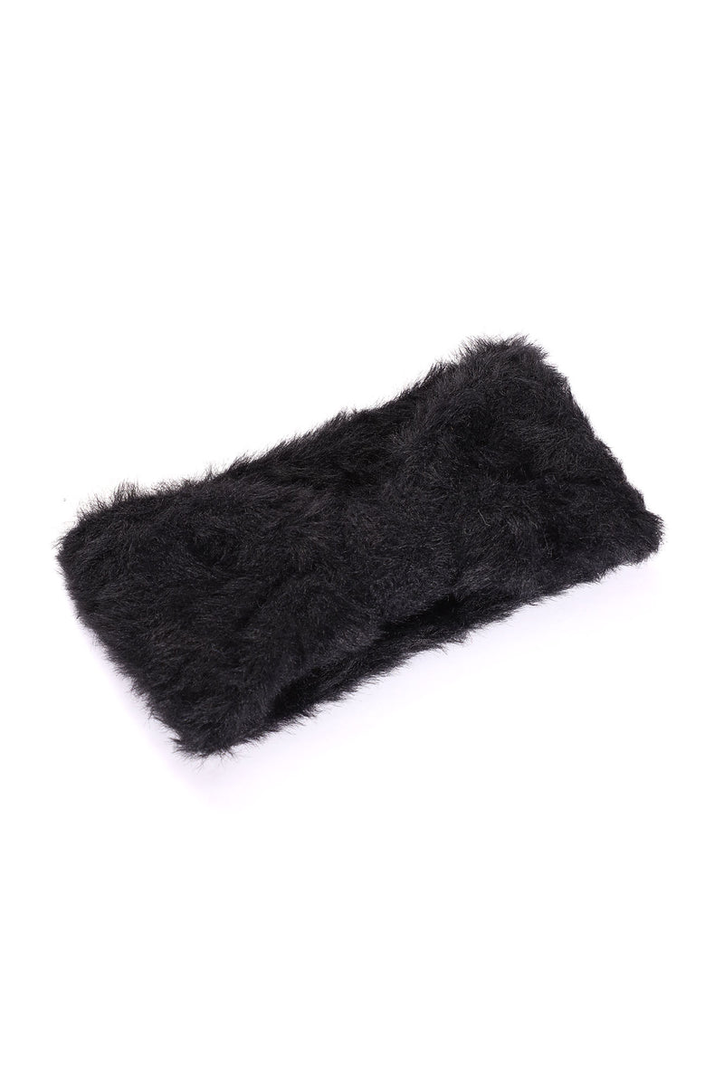 Warm And Cozy Fuzzy Headband - Black | Fashion Nova, Accessories ...