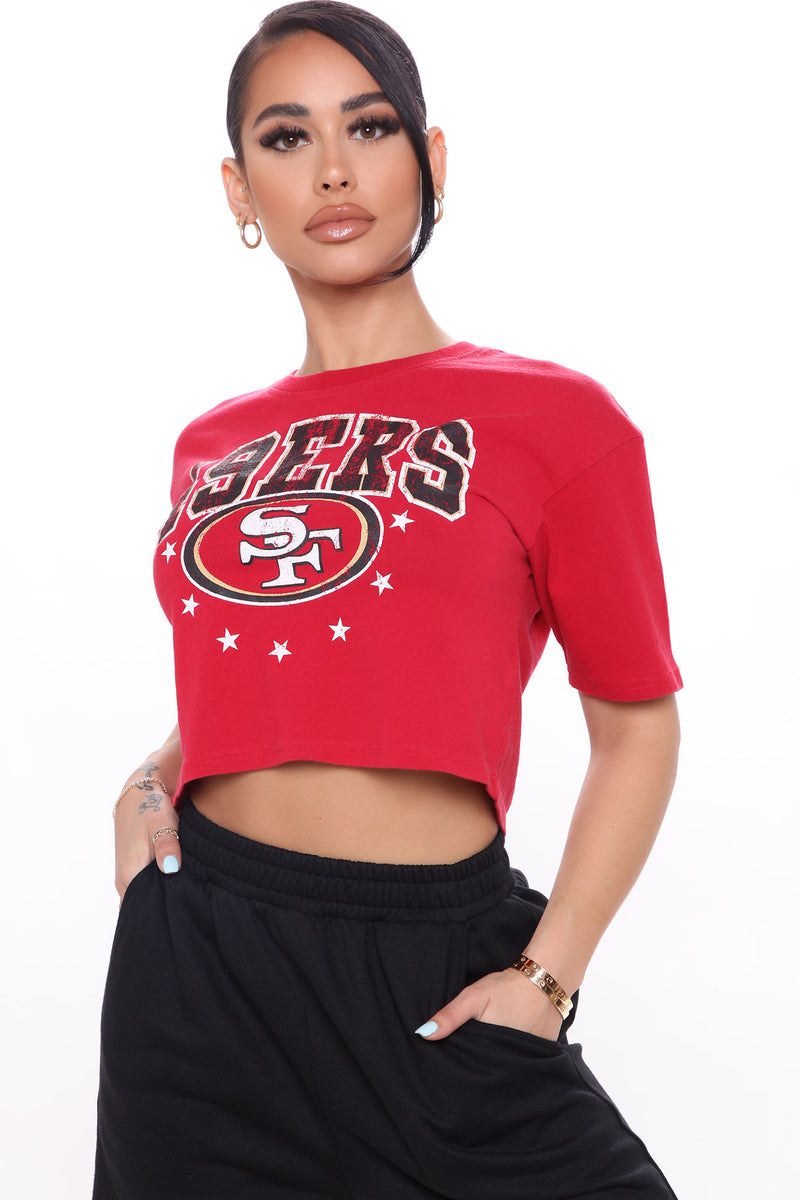NFL Star Athlete 49ers Crop Top - Red | Fashion Nova, Screens Tops and ...