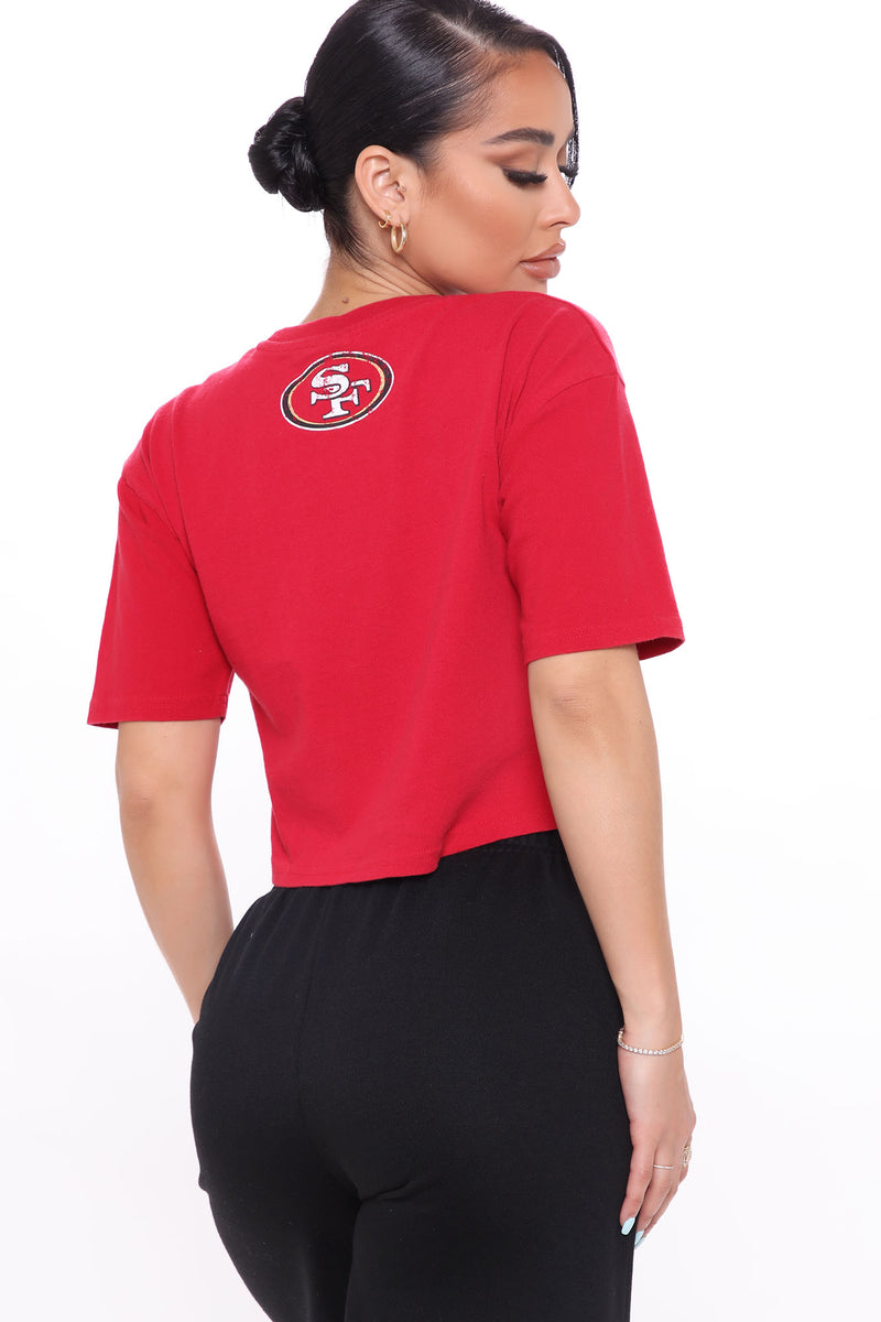 NFL Star Athlete 49ers Crop Top - Red | Fashion Nova, Screens Tops and ...