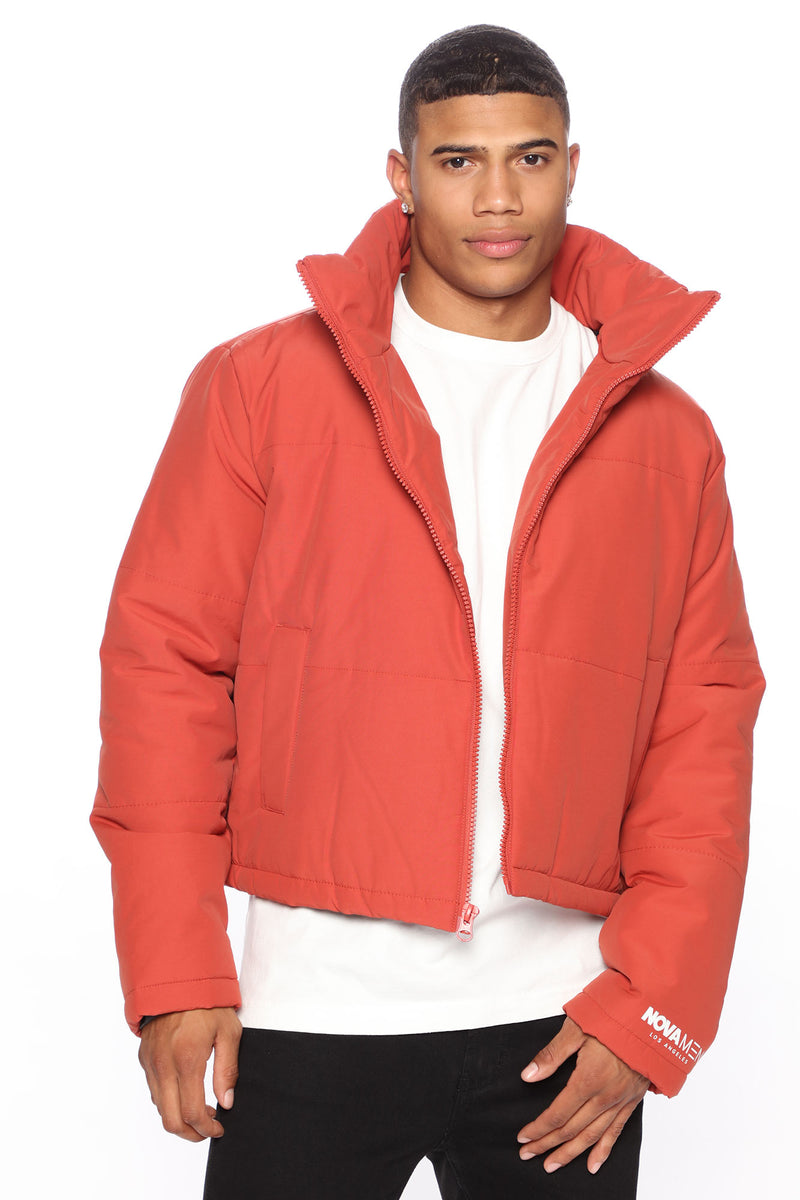 NovaMen Crop Puffer Jacket - Burgundy | Fashion Nova, Mens Jackets ...