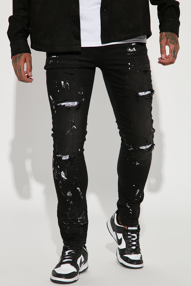 On That Time Stacked Skinny Jeans - Grey | Fashion Nova, Mens Jeans ...