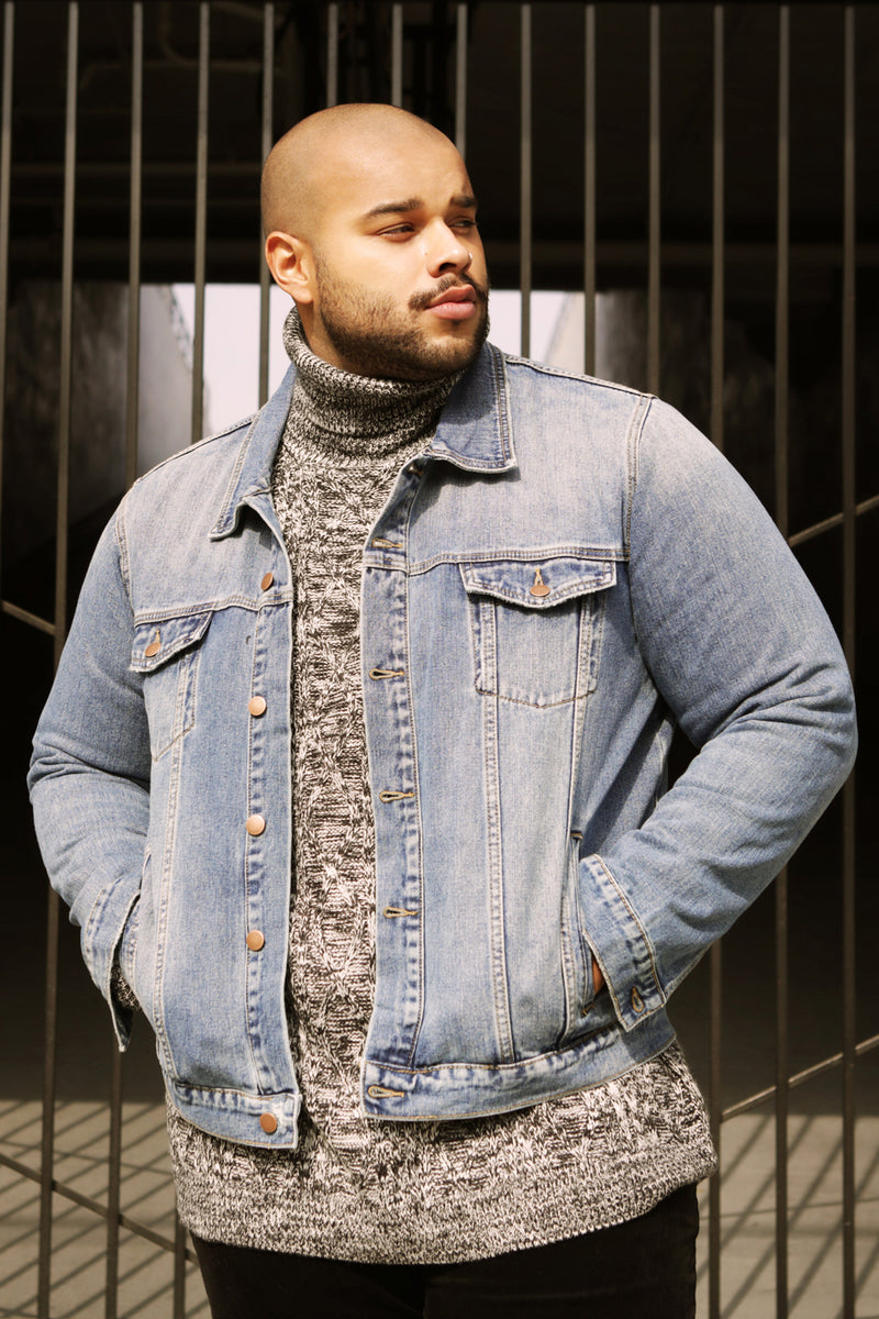 Jagger Denim Jacket - VintageBlueWash | Fashion Nova, Mens Jackets ...